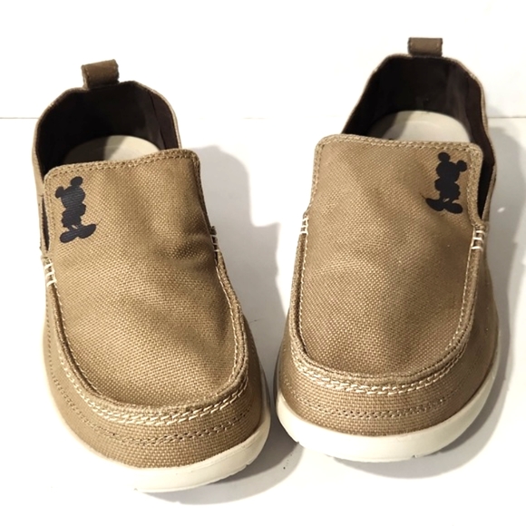 CROCS | Shoes | Disney Crocs Mickey Mouse Slip On Canvas Mens Size 1 ...